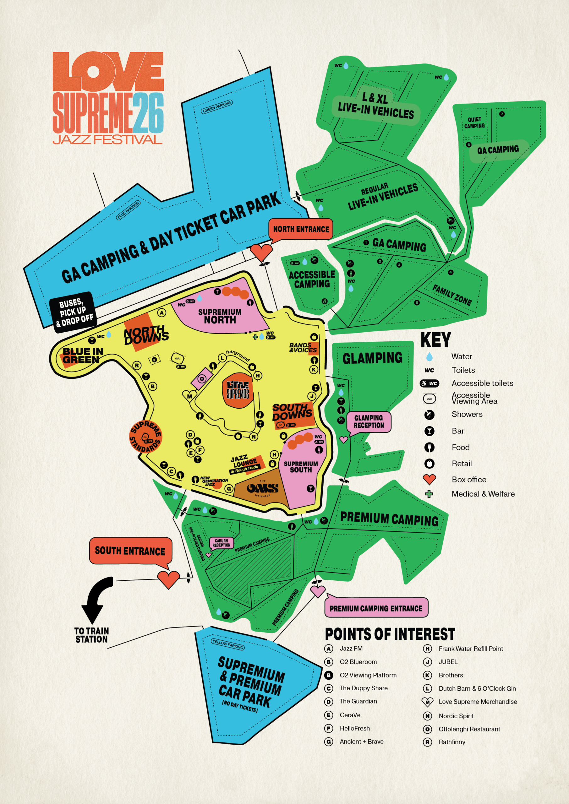 Map | Love Supreme Jazz Festival